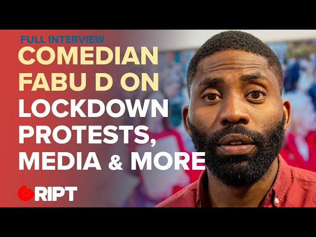 FULL INTERVIEW: Comedian Fabu D on the anti-lockdown protest, the media ...