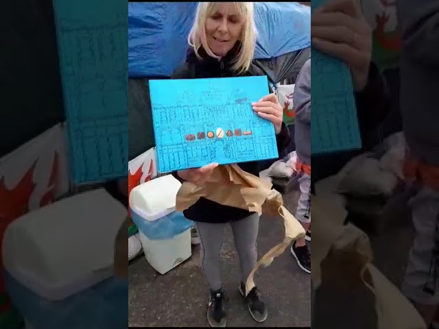 Donations of chocolates coming into Stradey Park Protest camp Llanelli ...