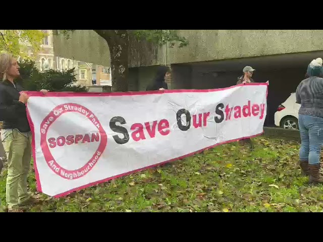 Roger coming out of court yesterday for Stradey Park protests – iTV.ie