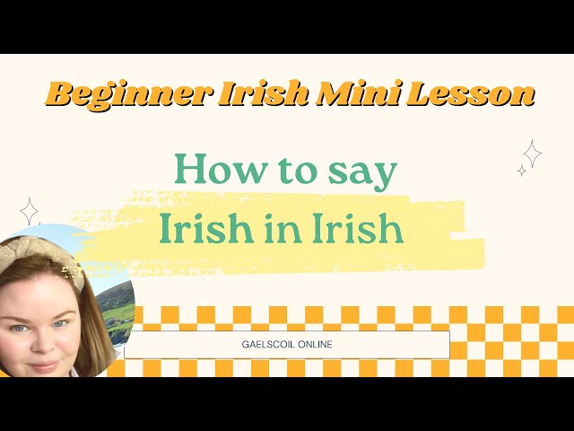 How to Ask and Say the Time in Irish, as Gaeilge – iTV.ie