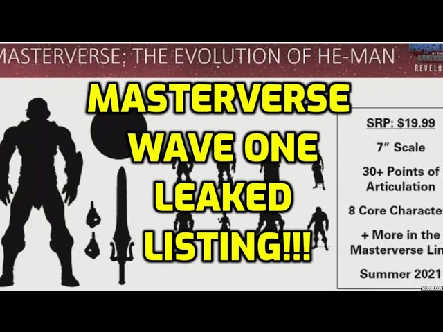 HE-MAN MASTERVERSE LISTING REVEALED – MASTERVERSE WAVE ONE -HE-MAN ...