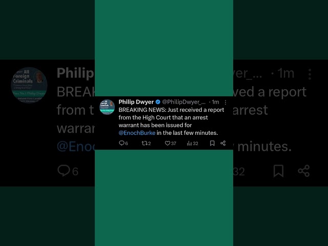 Philip Dwyer Reporting Arrest Warrant Issued For Enoch Burke – iTV.ie