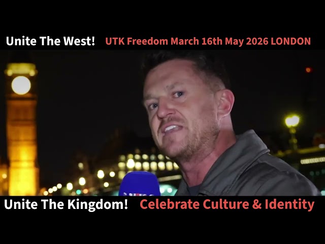 Next Tommy Robinson UTK March Date Projected onto Parliament Buildings ...