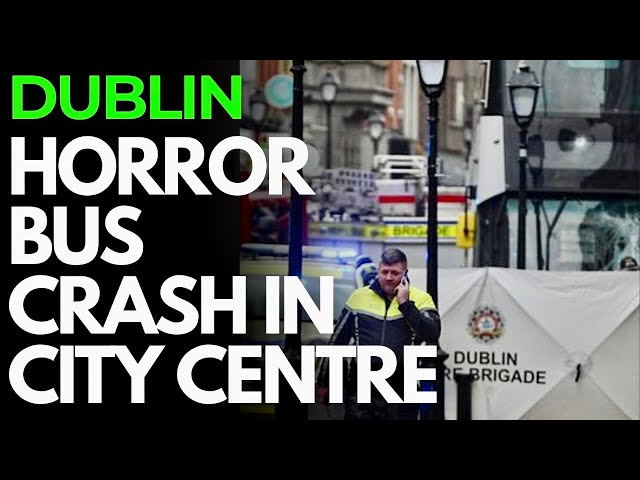 DUBLIN BUS CRASH – ONE DEAD, THREE PEDESTRIANS HOSPITALISED – iTV.ie