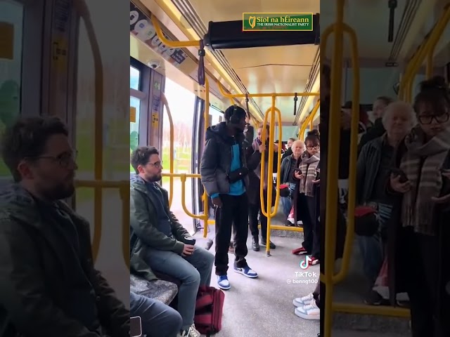 Obnoxious African blasts loud music on crowded Irish bus and refuses to ...